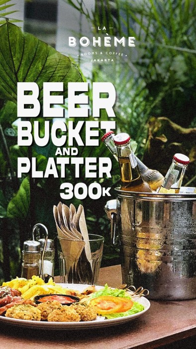 BEER BUCKET AND PLATTER